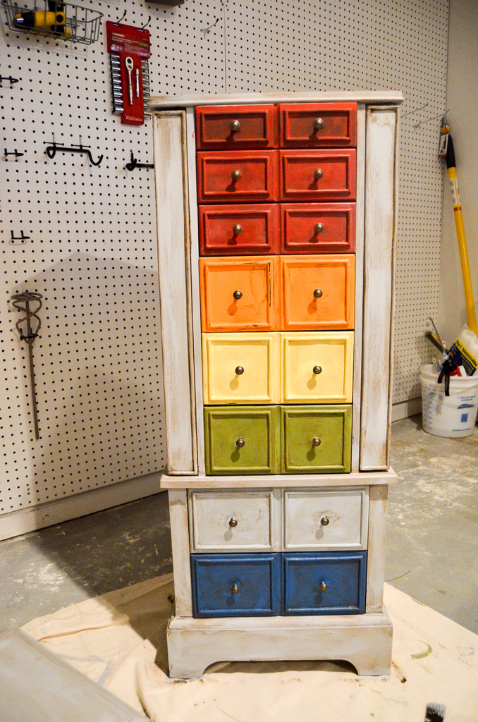 Rustic Rainbow Jewelry Chest - Albion Gould