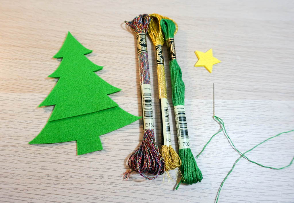 Felt Christmas Tree Scissors Pouch
