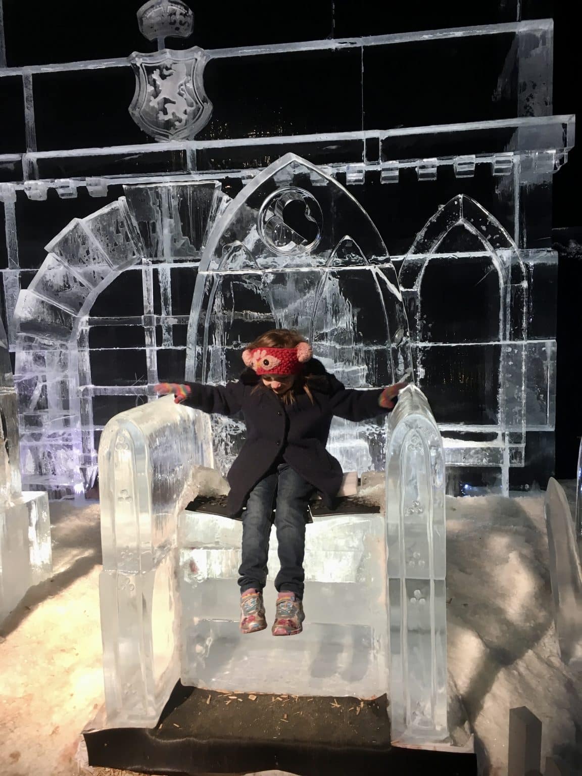 Ice Sculptures at the Edinburgh Christmas Market