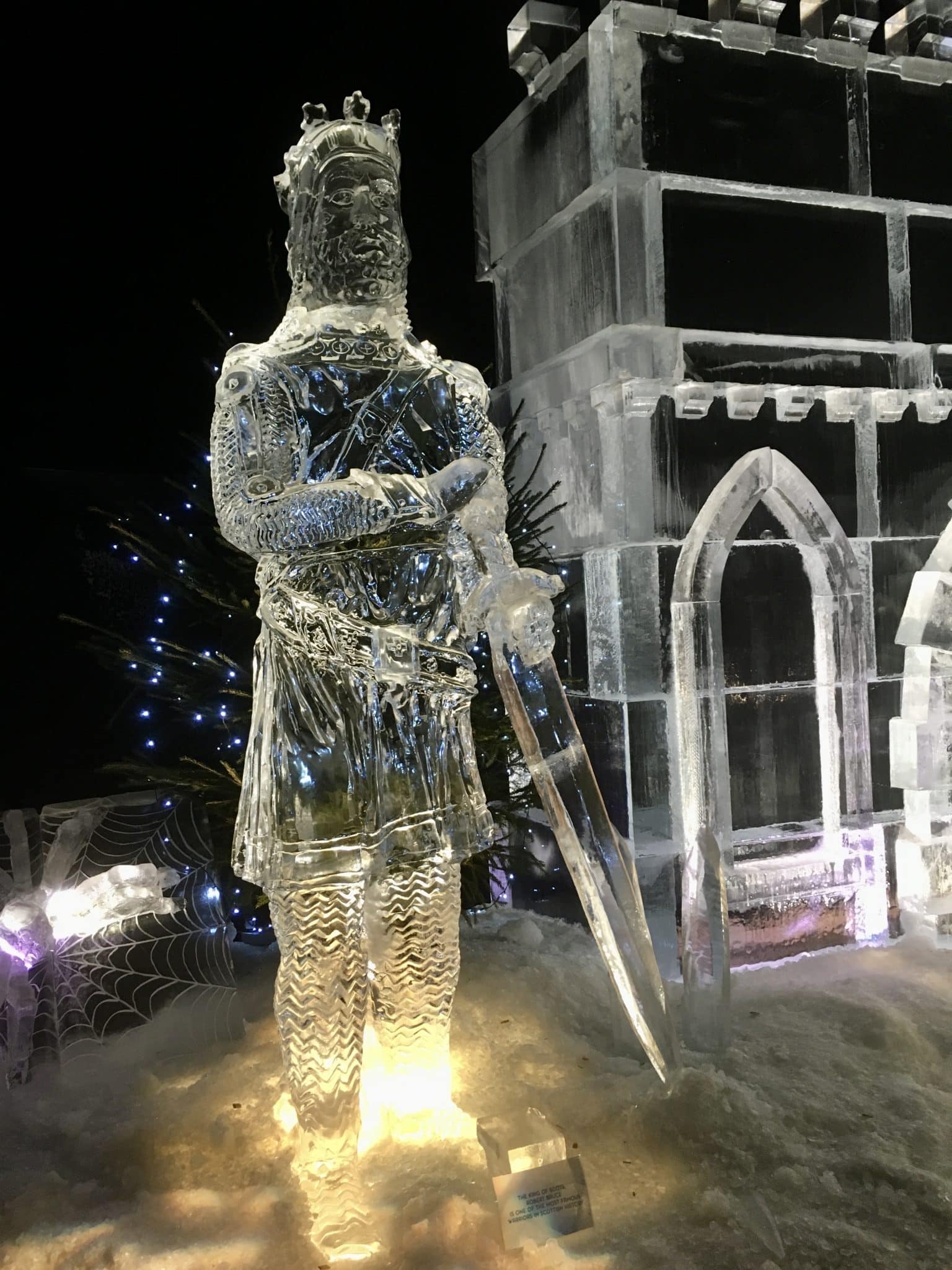 Ice Sculptures at the Edinburgh Christmas Market