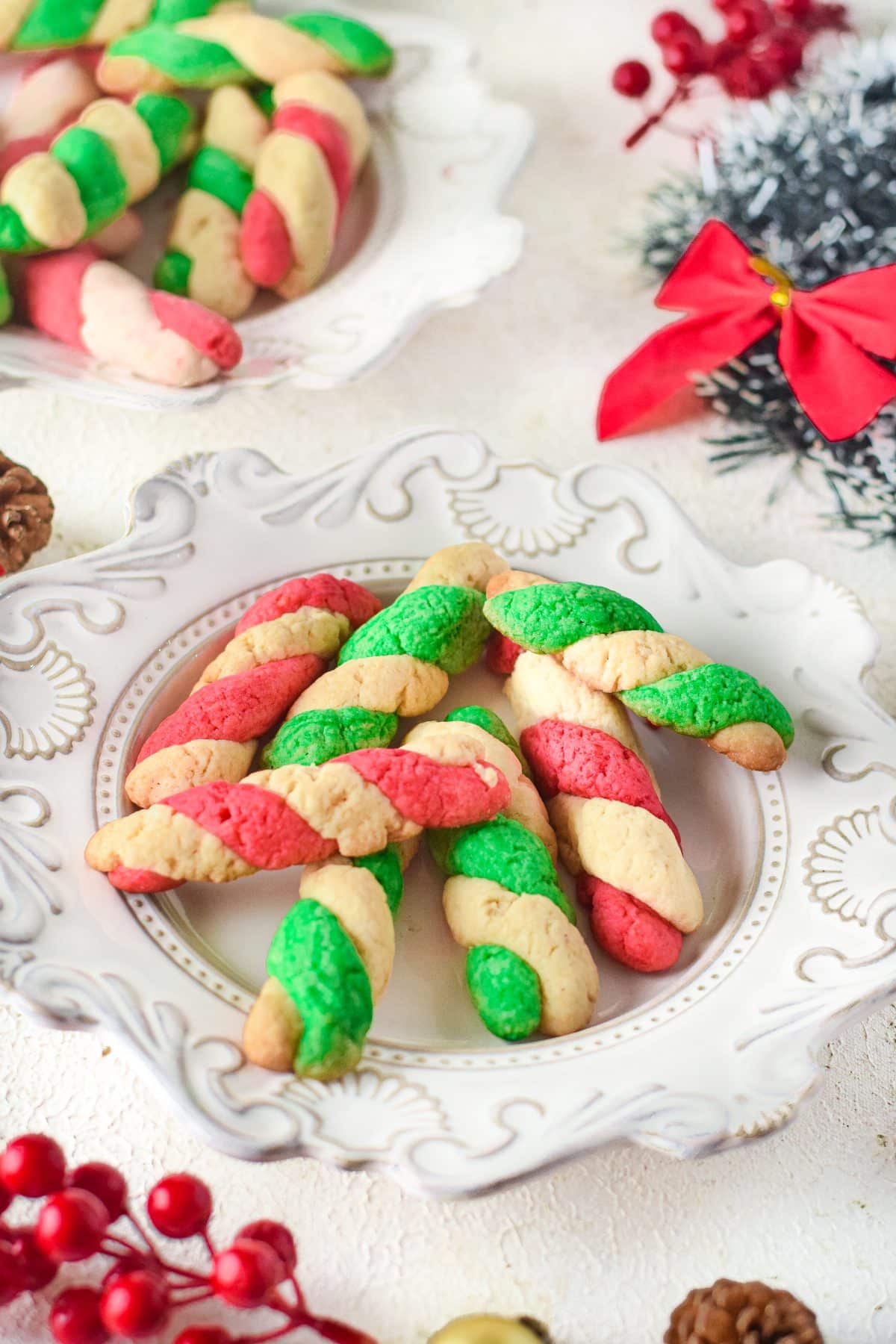 Peppermint Stick Cookies