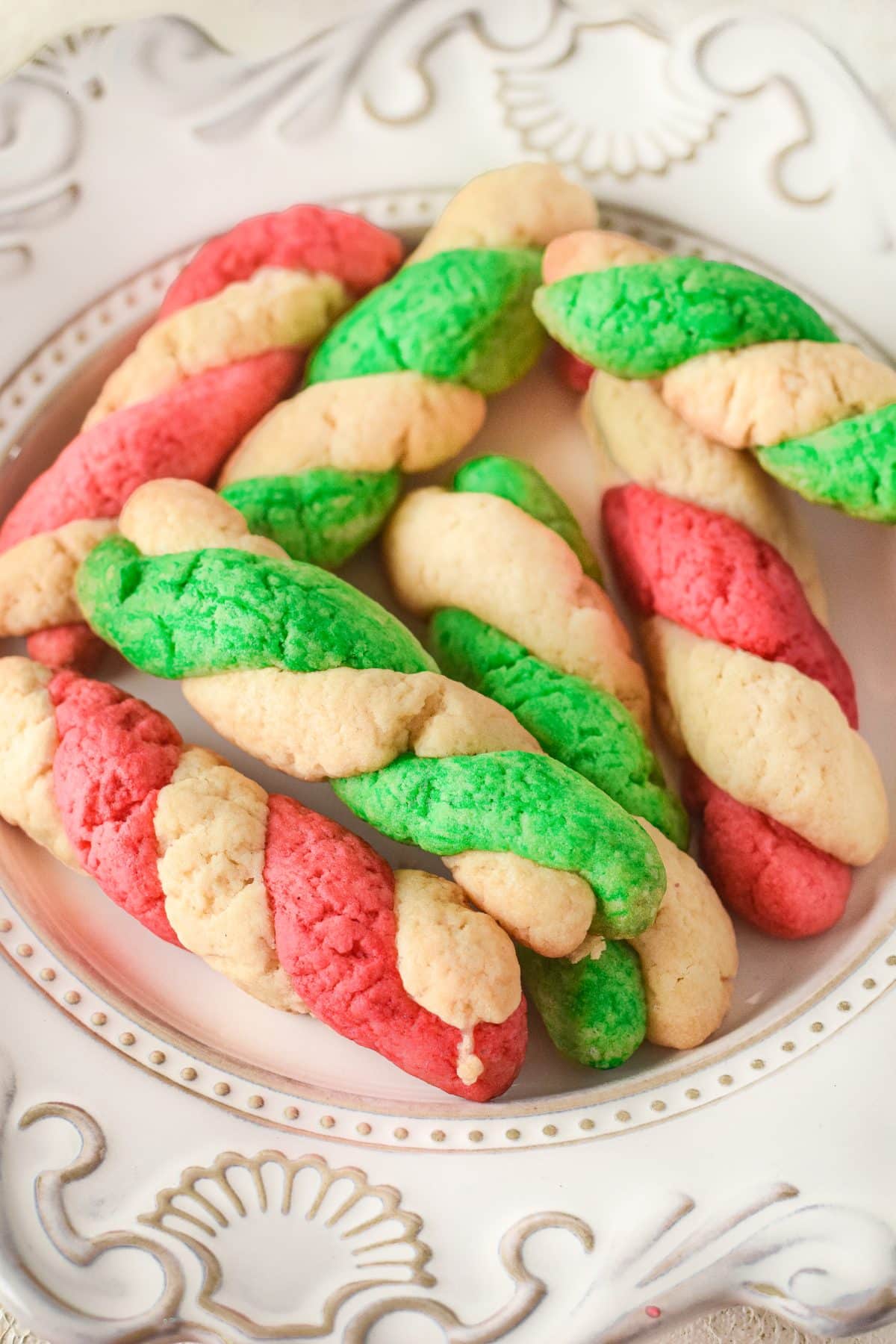 Peppermint Stick Cookies