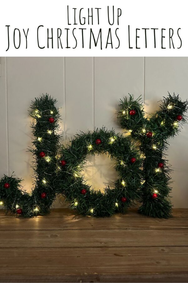 Light Up Joy Christmas Letters
